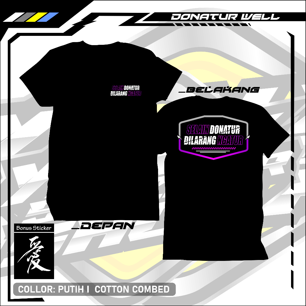 Jual SELAIN DONATUR DILARANG NGATUR YANZ 01 | Shopee Indonesia