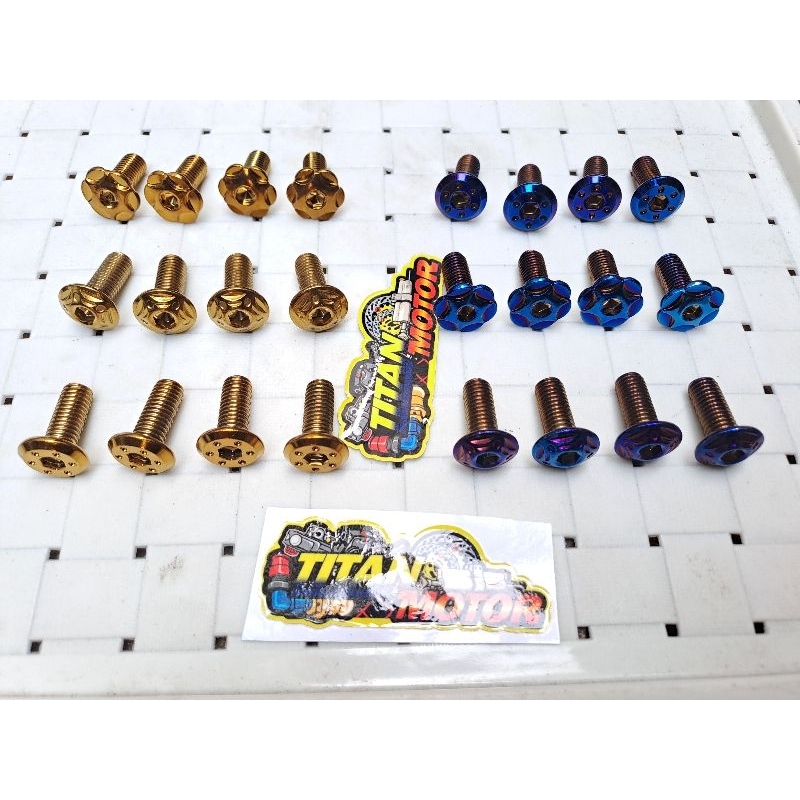 Jual harga 4PCS baut probolt piringan cakram drat 12 bisa buat depan dan belakang | Shopee Indonesia