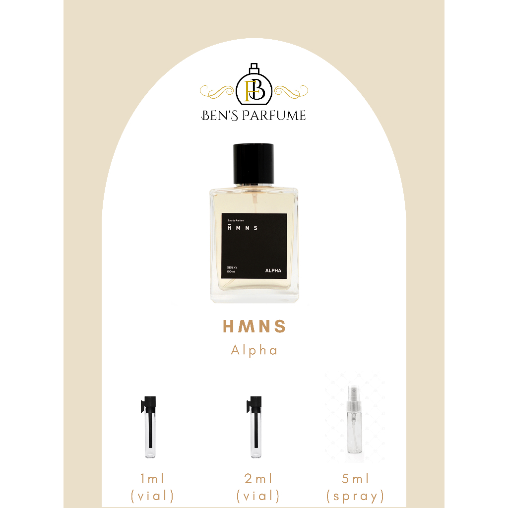 Jual Decant Parfum HMNS Alpha 1ml 2ml 5ml | Shopee Indonesia