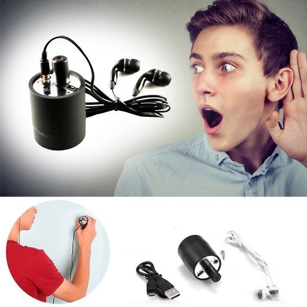 Jual Ear Listen Mini Spy Bug Wall Home Microphone Alat Pemantau ...