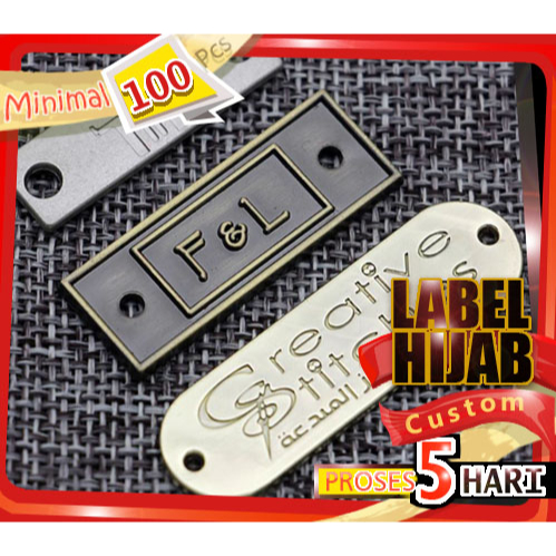 Jual Pabrik label alloy cor logam buat aksesoris kantong dan tas pabrik ...