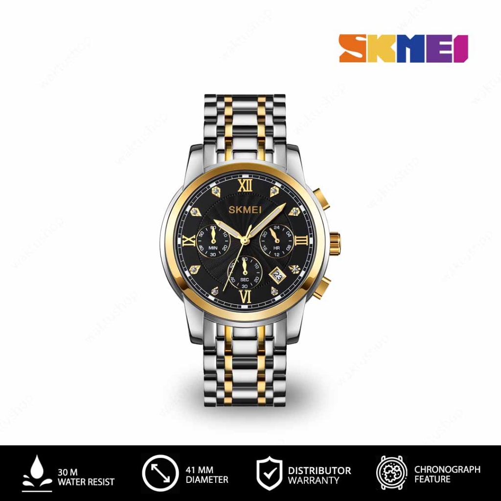Jual SKMEI 1904 Original Jam Tangan Analog Stainless Steel Jam Tangan ...