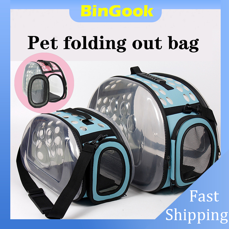 Jual Tas Kucing Pet Cargo Transparan Portabel Tas Kucing Lipat Tas ...