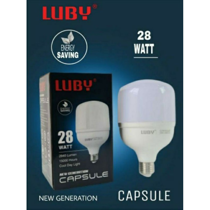 Jual Lampu LED 28 Watt Capsule Merk Luby Cahaya Putih - Bohlam Lampu LED Luby 28watt | Shopee ...