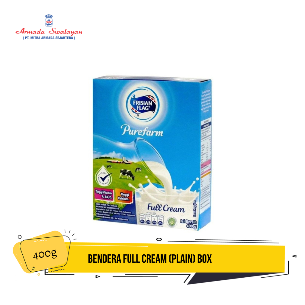 Jual Bendera Full Cream (Plain) 400g box | Shopee Indonesia