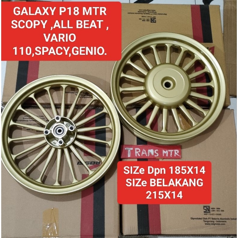 Jual velg Racing BEAT,SCopy, VARIO 110,GENIO.spacy. | Shopee Indonesia