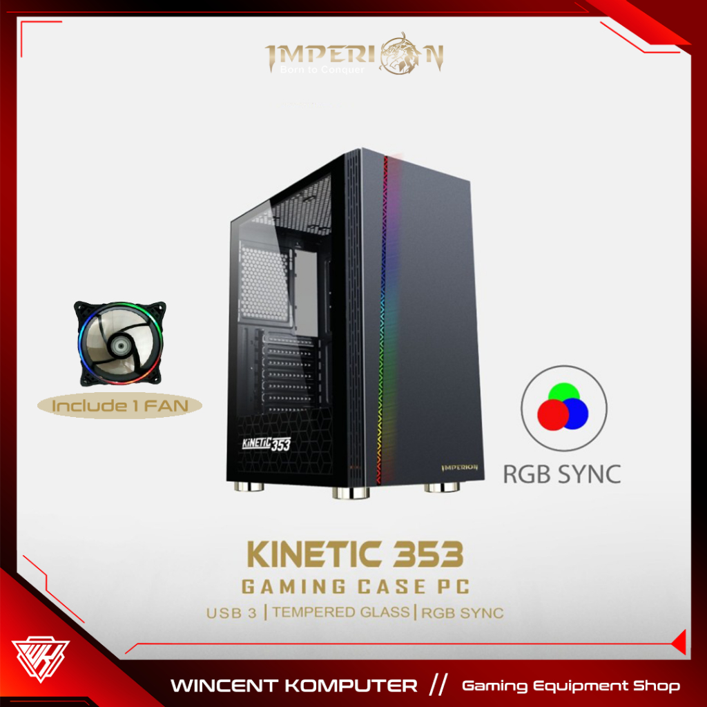 Jual Computer Case / PC Case Imperion Kinetic 353 | Shopee Indonesia