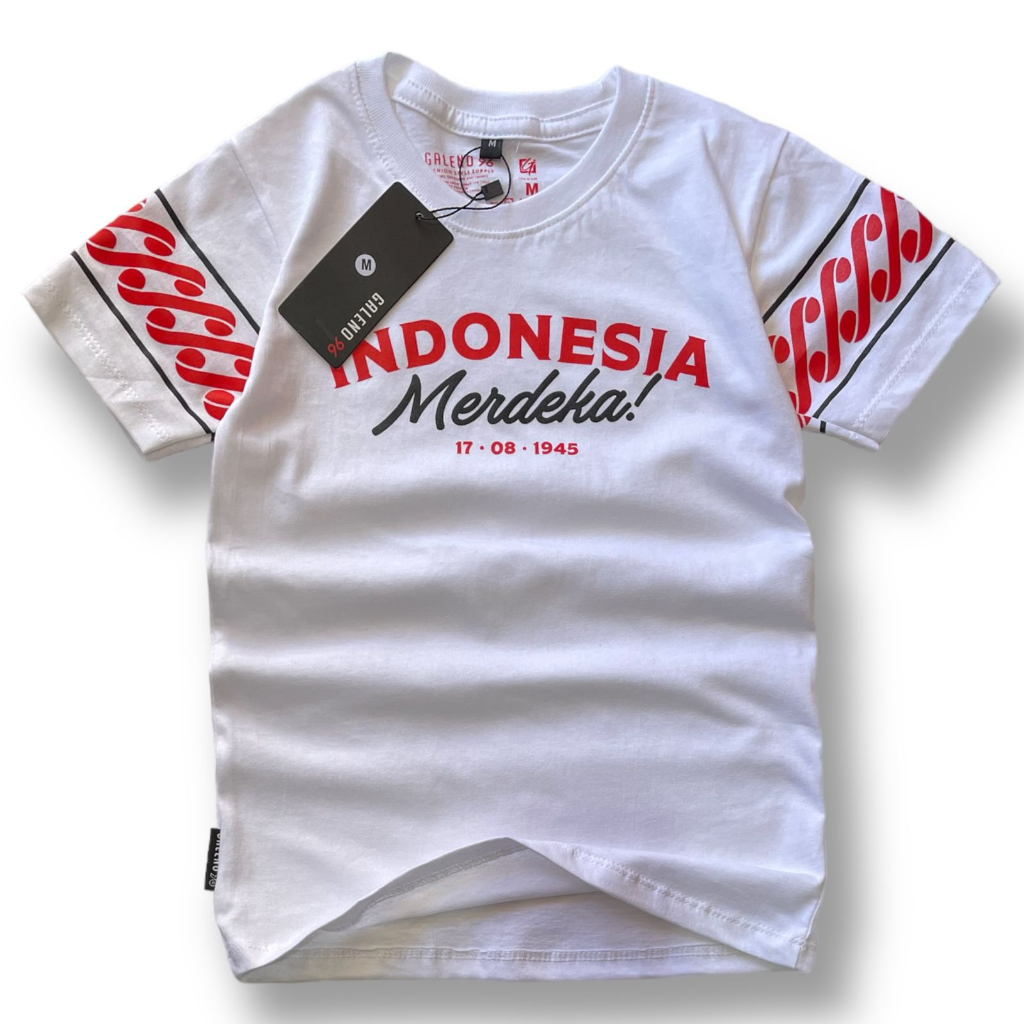Jual KAOS DISTRO ANAK LENGAN PENDEK MERAH PUTIH EDISI KEMERDEKAAN USIA 1-12 TAHUN | Shopee Indonesia