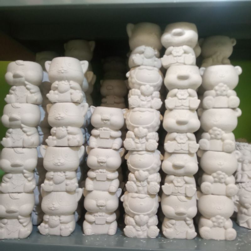 Jual Patung Pot mini sukulen Warna Putih Polos Pot Hias Home Decor ...