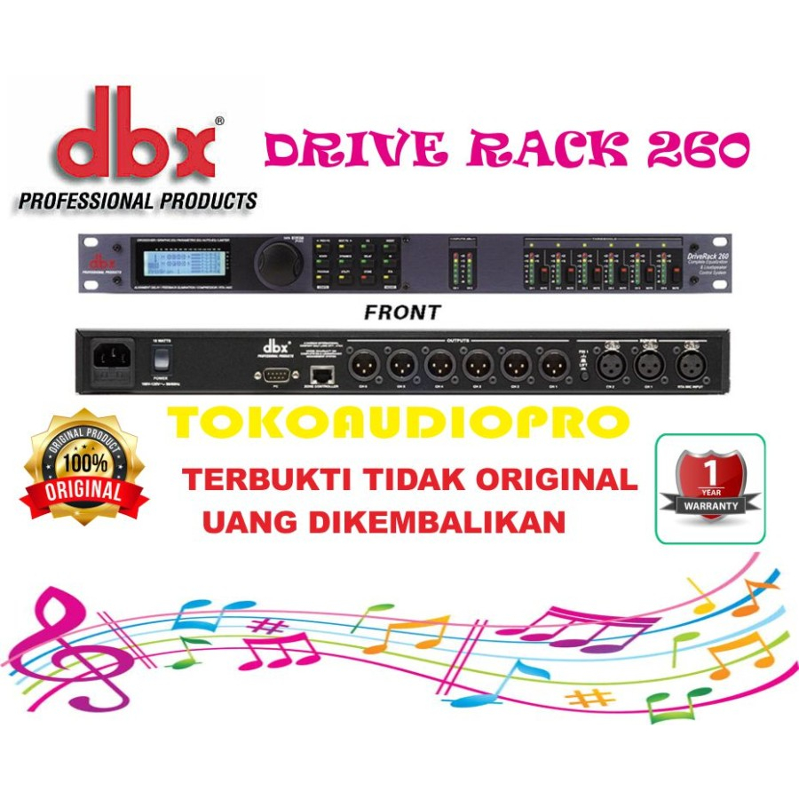 Jual DLMS DBX Driverack 260 Digital Speaker Management Original DLMS DBX260 | Shopee Indonesia