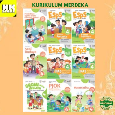 Jual Buku Siswa Kurikulum Merdeka SD Kelas 4 Penerbit Erlangga Kurmer | Shopee Indonesia
