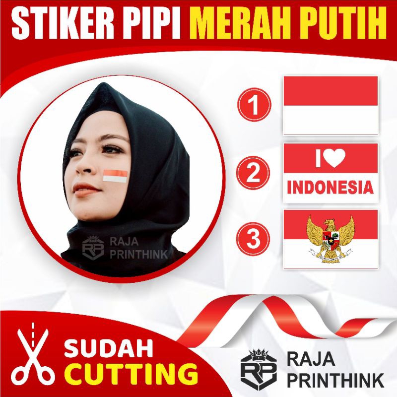 Jual Sticker Stiker Pipi HUT RI 17 Agustus / Stiker Pipi Merah Putih ...