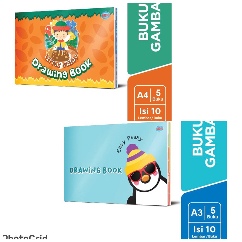 Jual |1pcs| Satuan eceran buku gambar sidu A4 buku gambar sidu A3 ...
