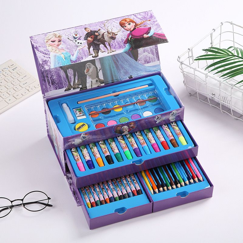 Jual [JUALSERBAADA18]Crayon Model Kotak Persegi ISI set 54 pcs 4 in1 ...