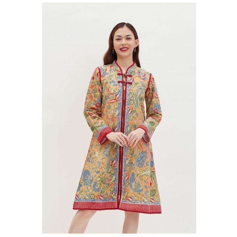 Jual Cindy Dress XXL, Baju Dress Batik wanita modern Nona Rara Batik ...