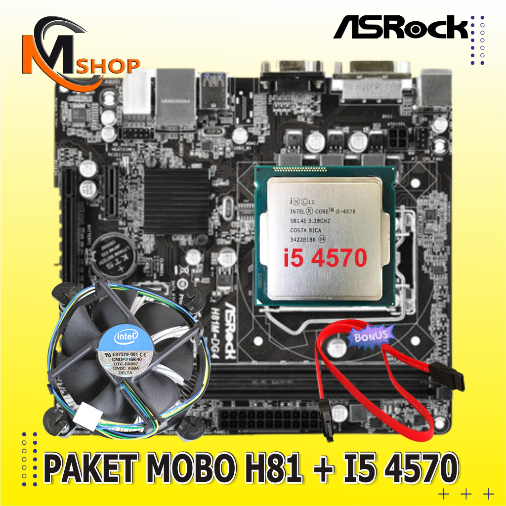 Jual Paket Motherboard Mobo Intel H81 Socket 1150 DDR3 + Processor Core ... Jual Paket Motherboard Mobo Intel H81 Socket 1150 DDR3 + Processor Core ...