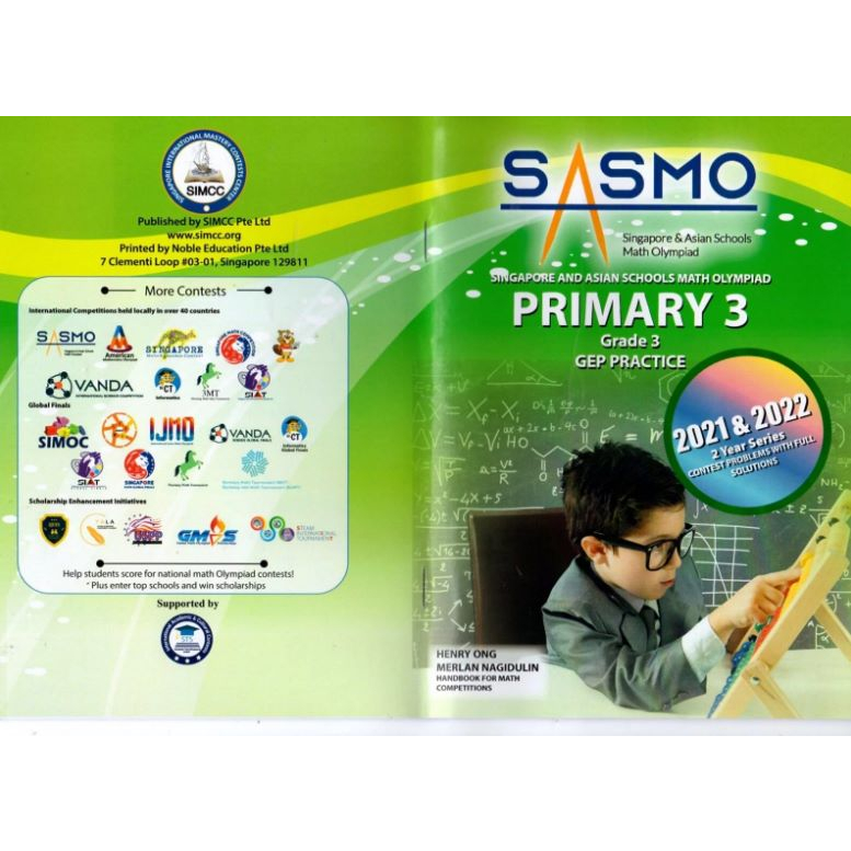Jual SINGAPORE & ASIAN SCHOOLS MATH OLYMPIAD ( SASMO ) - PRI 3 ( 2021 ...