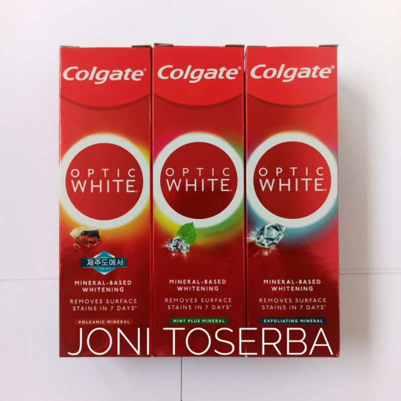 Jual Colgate Optic White Pasta Gigi Pemutih Colgate Exfoliating Mineral ...