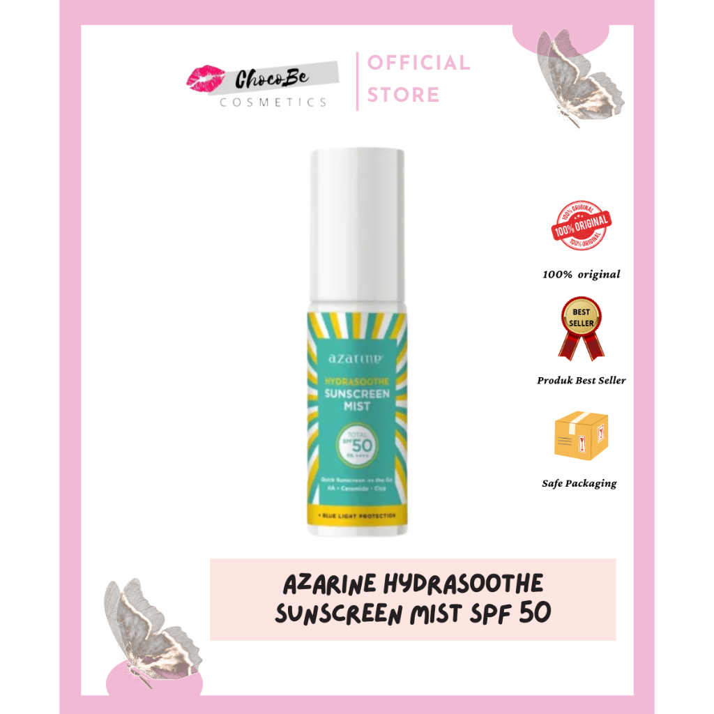 Jual Azarine Hydrasoothe Sunscreen Mist SPF50 PA++++ 60 ml | Shopee ...