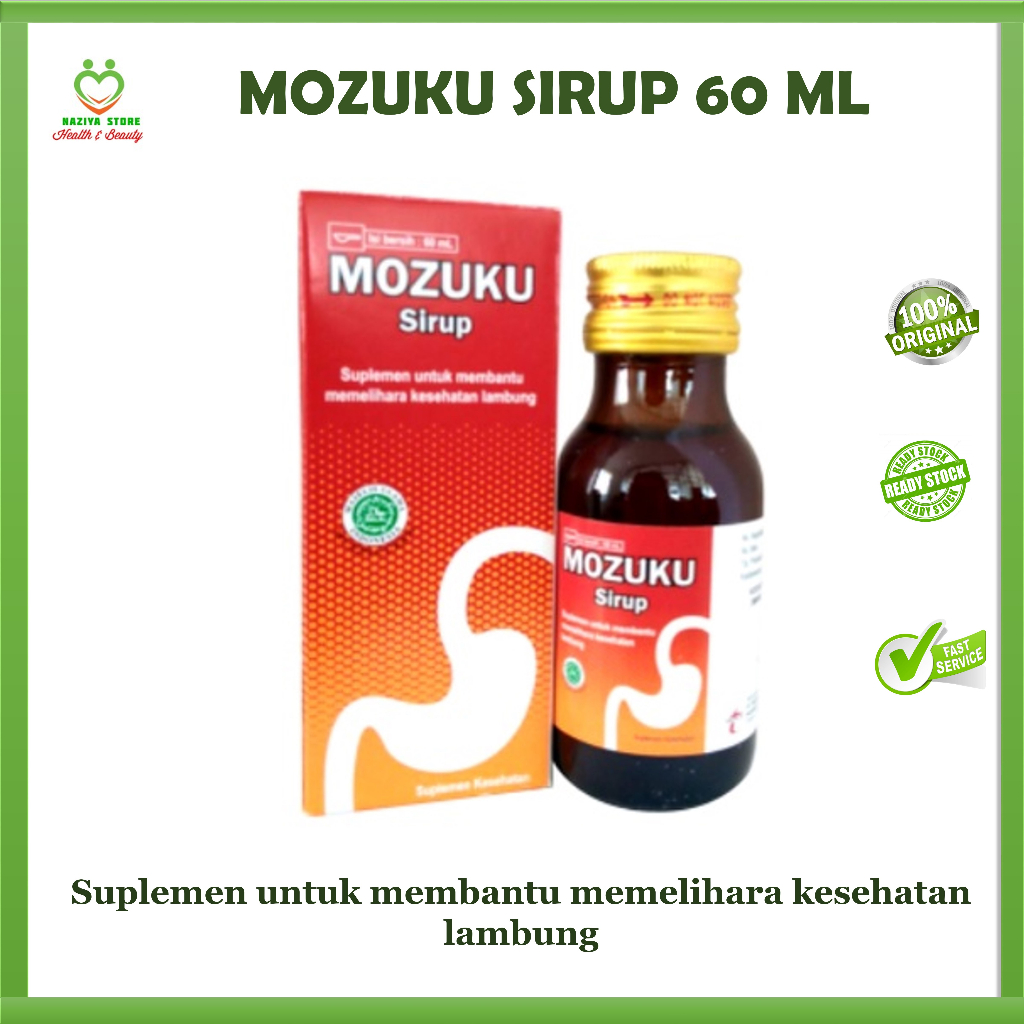 Jual MOZUKU SYRUP SIRUP 60 ML SUPLEMEN KESEHATAN LAMBUNG | Shopee Indonesia