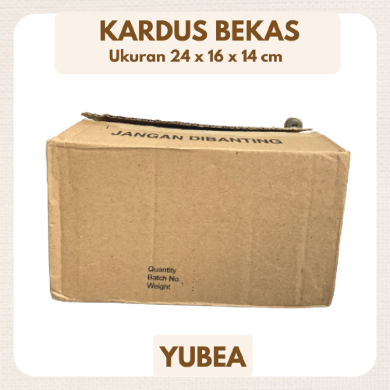 Jual KARDUS BEKAS UKURAN 24 x 16 x 14 CENTIMETER (UKURAN DUS KECIL ...