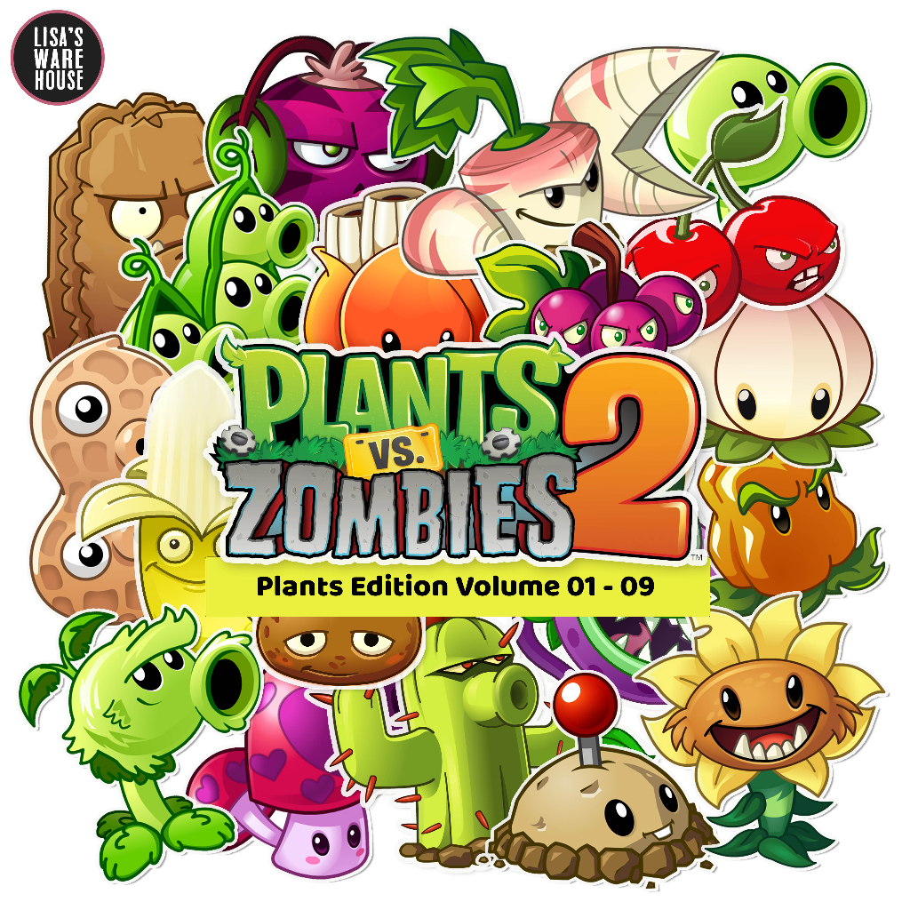 Jual Sticker Plants VS Zombies 02 : Plants Edition Volume 01-09 ...