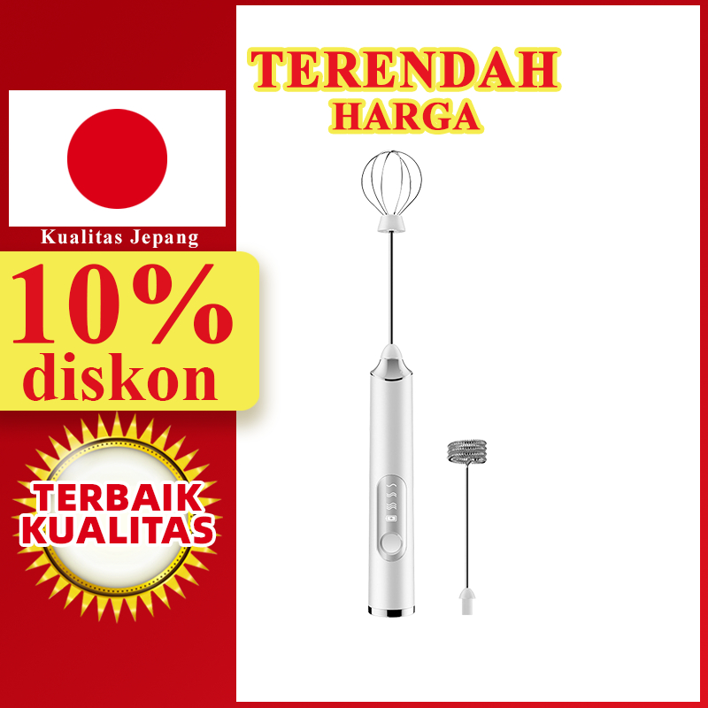 Jual LAHOME 3-Speed Kopi Susu Frother Handheld 2in1 USB Isi Ulang ...