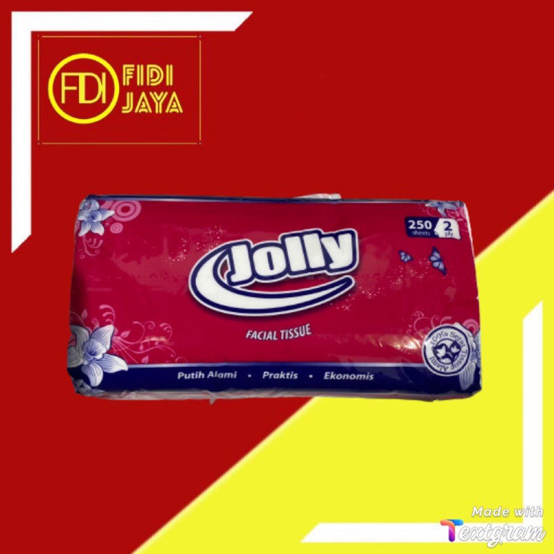 Jual TISU JOLLY 250 LEMBAR TISSUE FACIAL 250 SHEETS | Shopee Indonesia