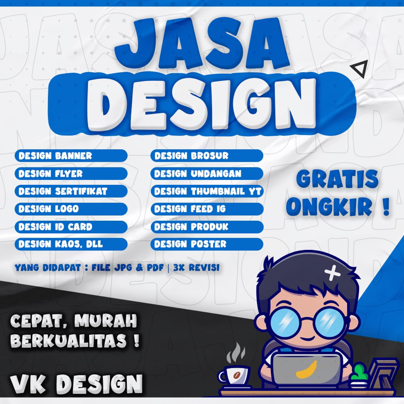 Jual JASA DESAIN MURAH CEPAT BERKUALITAS, DESAIN BANNER, FLYER, SERTIFIKAT, LOGO, ID CARD ...