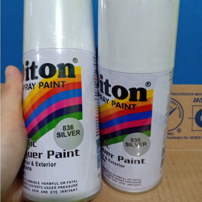 Jual METAL COLOURS DITON Spray Paint Pilox Pilok Cat Semprot 300ml - 836 SILVER / PERAK (300cc ...