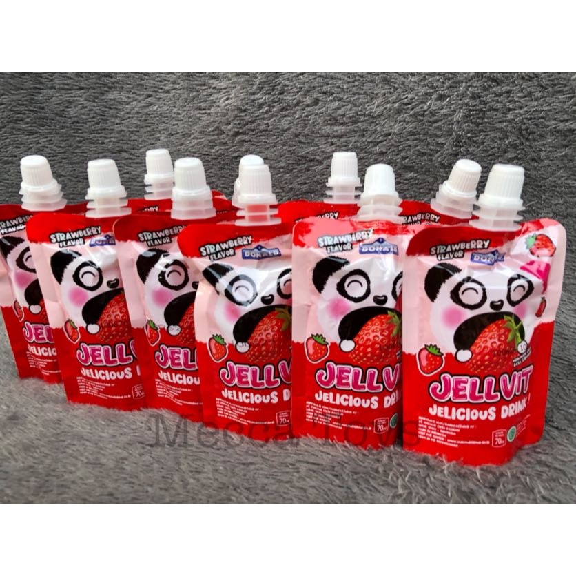 Jual Agar Jelly Vit 10 Pouch rasa Strawberry | Shopee Indonesia