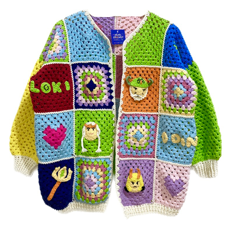 Jual CUSTOM CHARACTER CROCHET CARDIGAN / cardigan rajut karakter ...