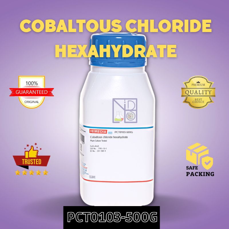 Jual Cobalt Chloride Hexahydrate | Cocl2.6H2O, Plant Culture Tested ...
