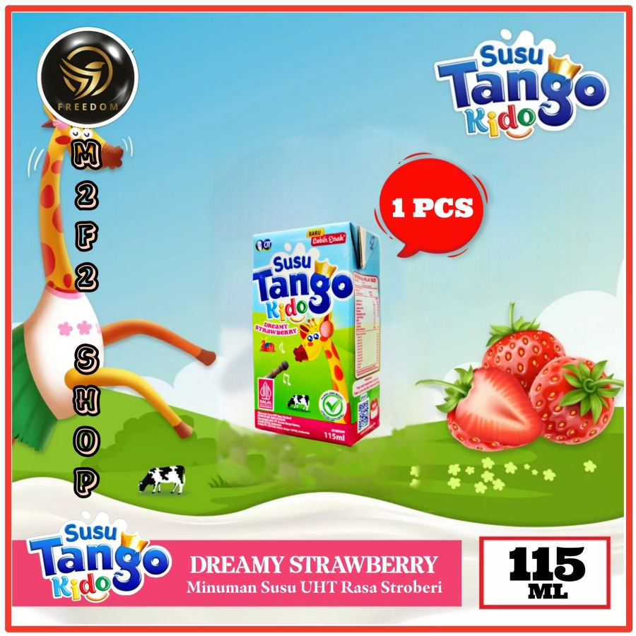Jual Susu Kids Tango Kido Dreamy Strawberry | Stroberi Kotak UHT - 115 ...