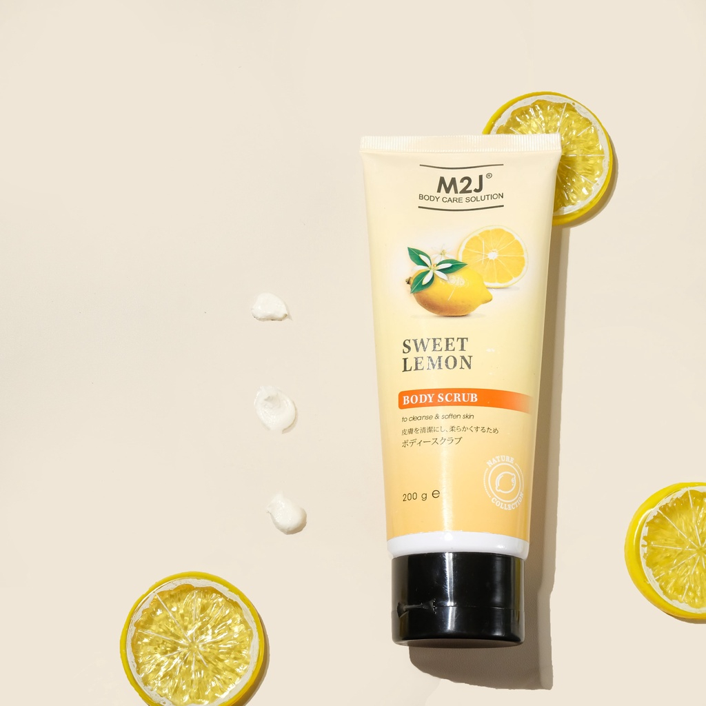 Jual M2j Whitening Body Scrub Sweet Lemon 200g | Shopee Indonesia
