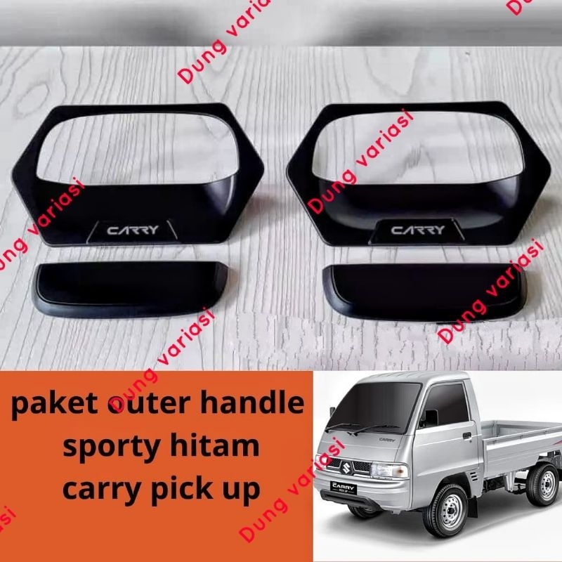 Jual paket outer handle mobil carry pick up hitam sporty | Shopee Indonesia