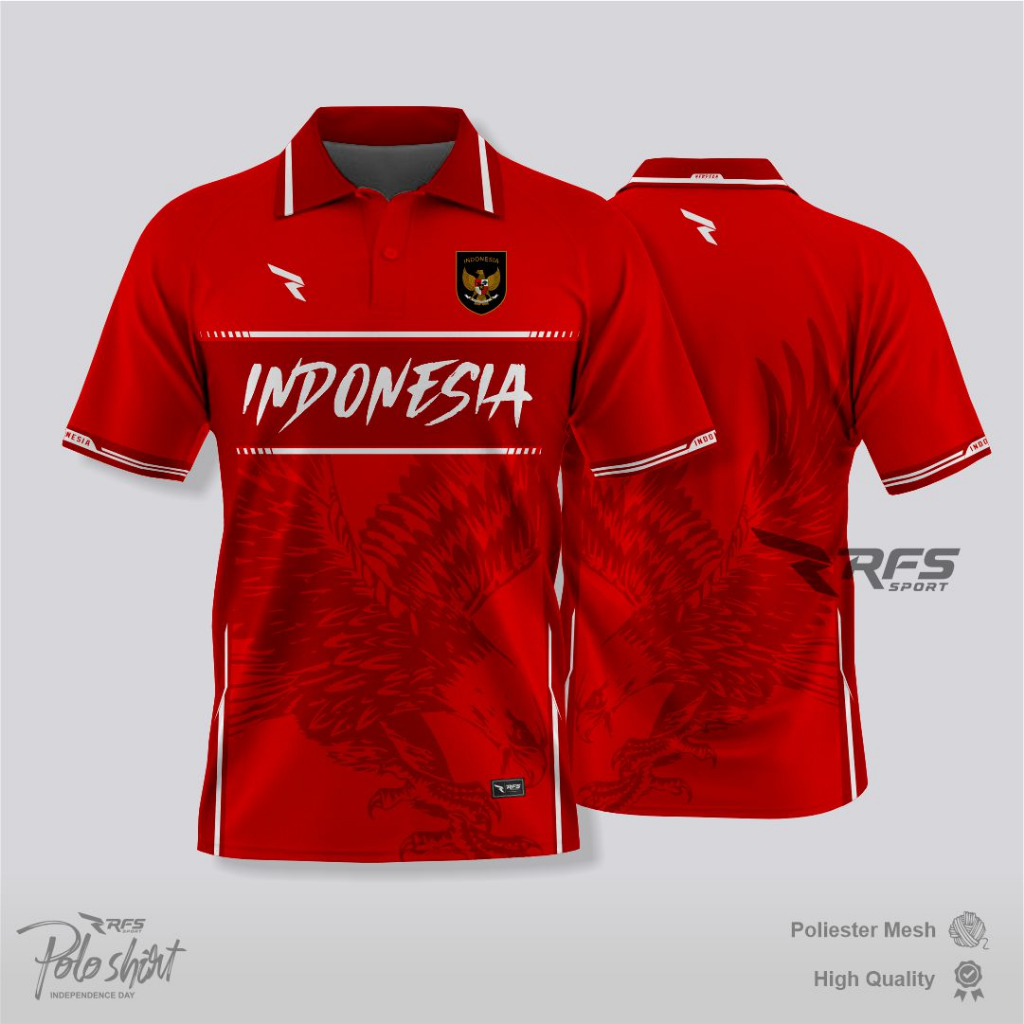 Jual Rfs sport Jersey kaos Polo Indonesia Polyester - Atasan Baju ...