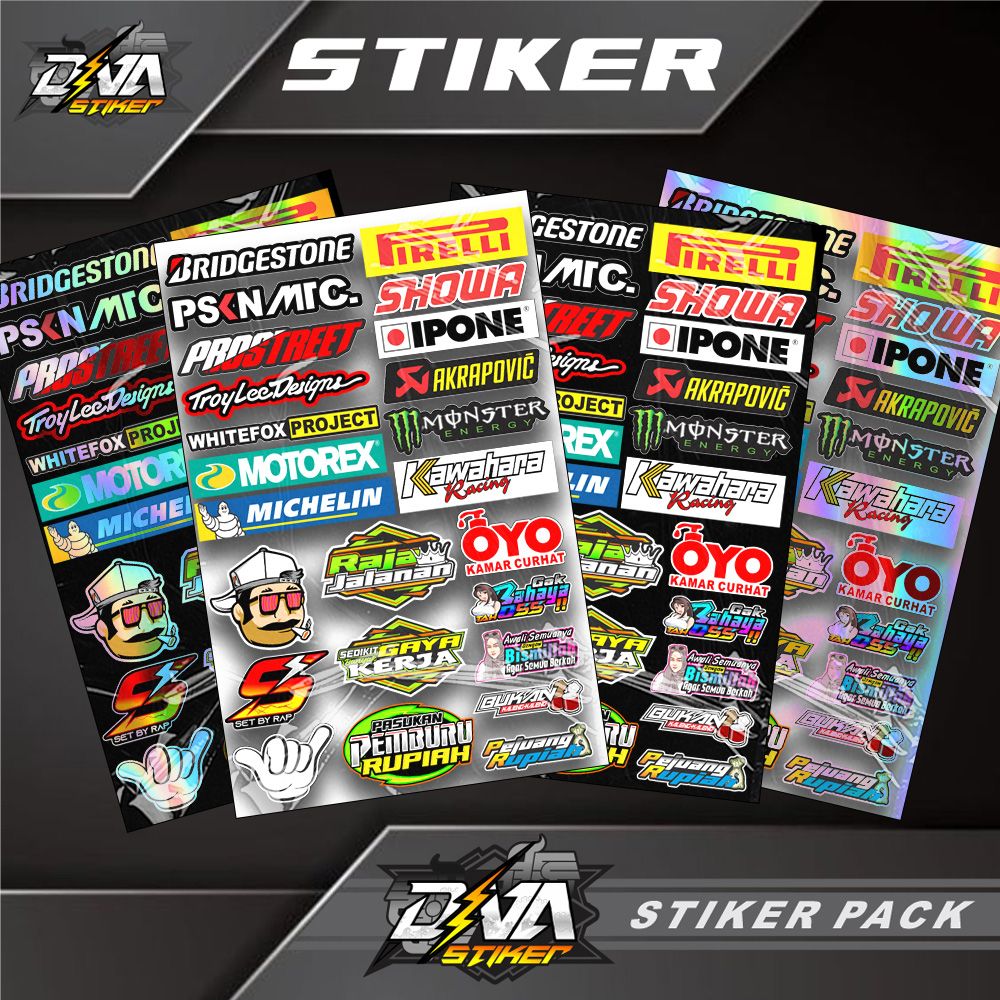Jual Stiker Pack Racing Dan Viral Stiker Motor Keren Berkualitas ...