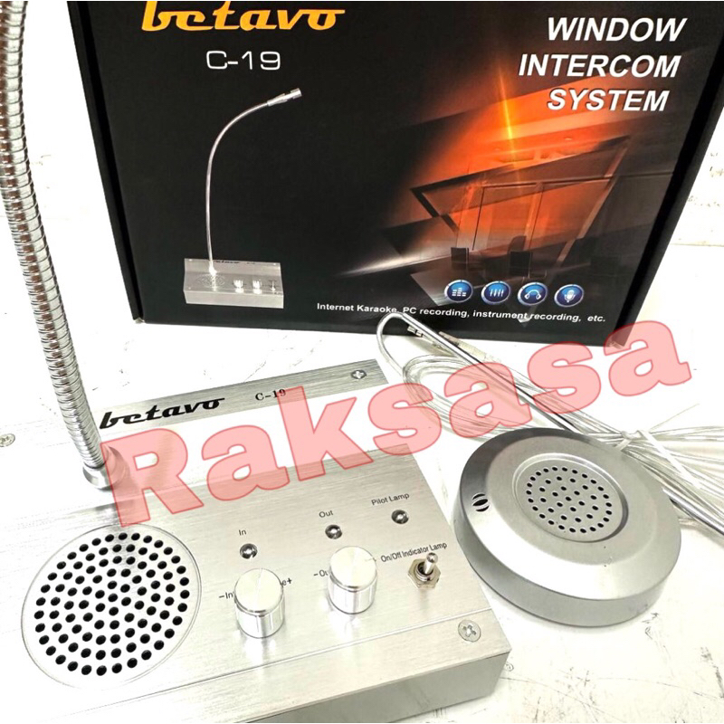 Jual Microphone Mic Loket Intercom betavo c 19 Window Intercom Betavo C19 | Shopee Indonesia