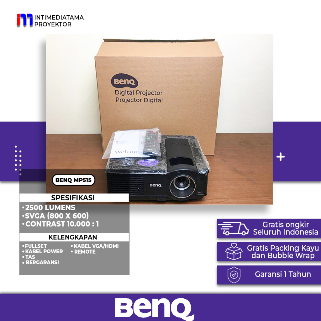 Jual Proyektor BenQ MP515 | Shopee Indonesia