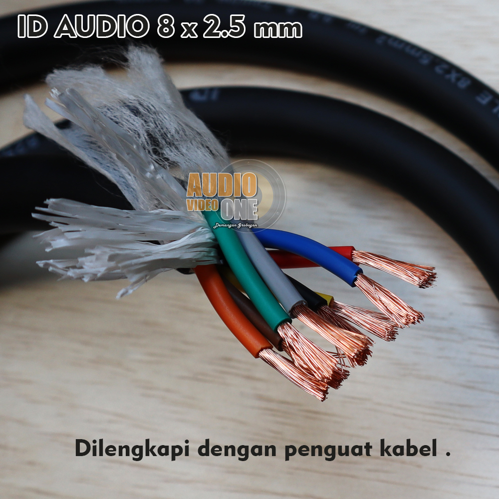 Jual Kabel Speaker ID Audio 8x2.5 mm Kabel Spiker Lentur Dan Kuat Isi 8 ...