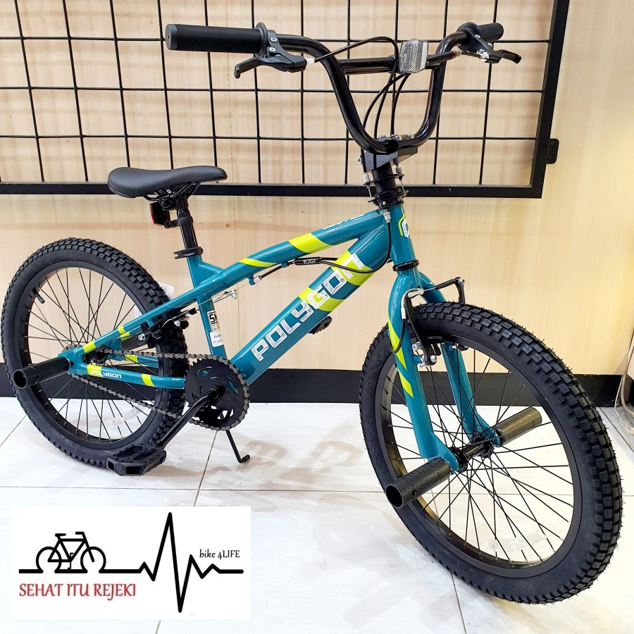 Jual SEPEDA POLYGON BMX HUSTLE GREEN 20" SEPEDA ANAK BMX FREESTYLE ...