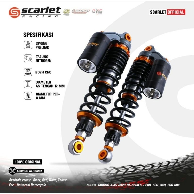 Jual ORIGINAL SCARLET~ Shockbreaker Shock Scarlet Type GT-SERIES 8923 ...
