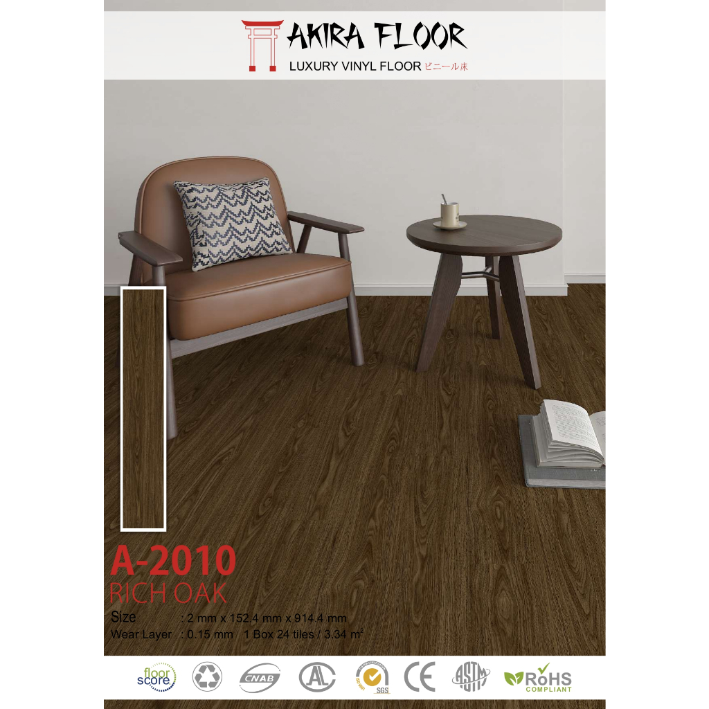 Jual Akira Vinyl Flooring | Lantai Vinyl | Lantai Kayu PVC | 1 Box isi ...