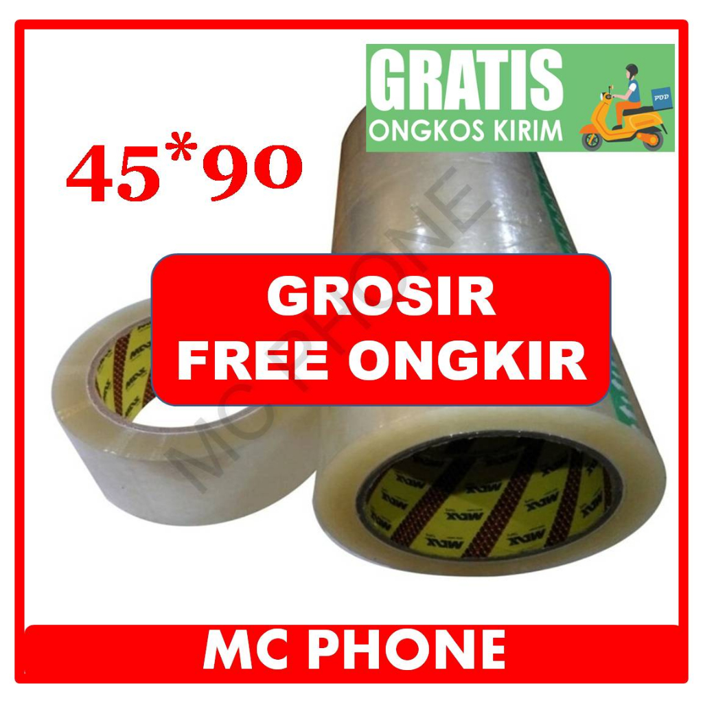 Jual Lakban Bening Coklat 90 Yard Merk Maxtape | Shopee Indonesia