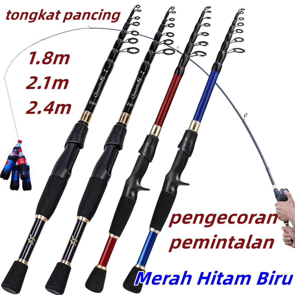 Jual Sougayilang Joran Pancing1.8/2.1/2.4M joran teleskopik Spinning ...