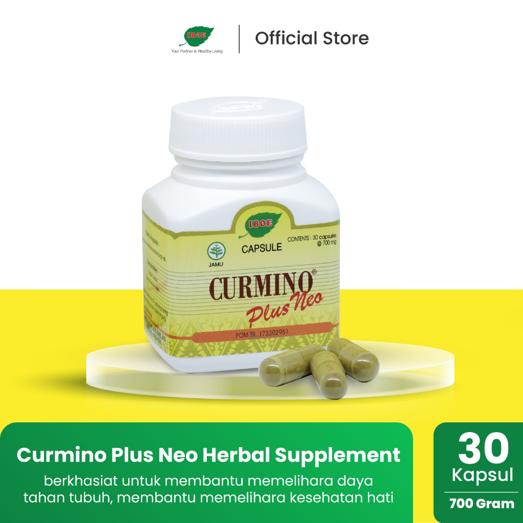 Jual Jamu IBOE - 1 botol Curmino Plus Neo Herbal Supplement 30 kapsul ...