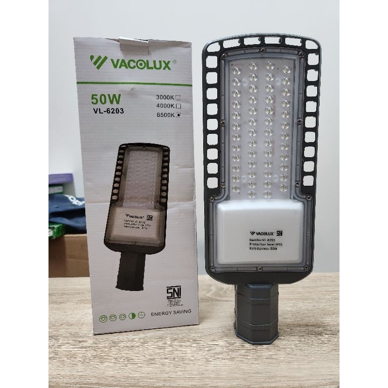 Jual VACOLUX LAMPU JALAN PJU LED 50W 100W / KAP LAMPU JALAN PJU LED 50 ...