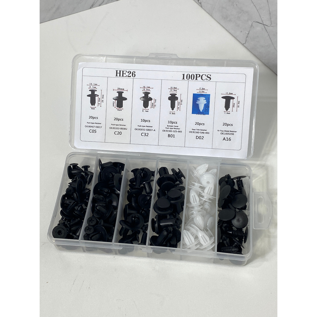 Jual Baut Rivet Mobil/Universal Klip Bumper Baut Body Plastik Mobil ...