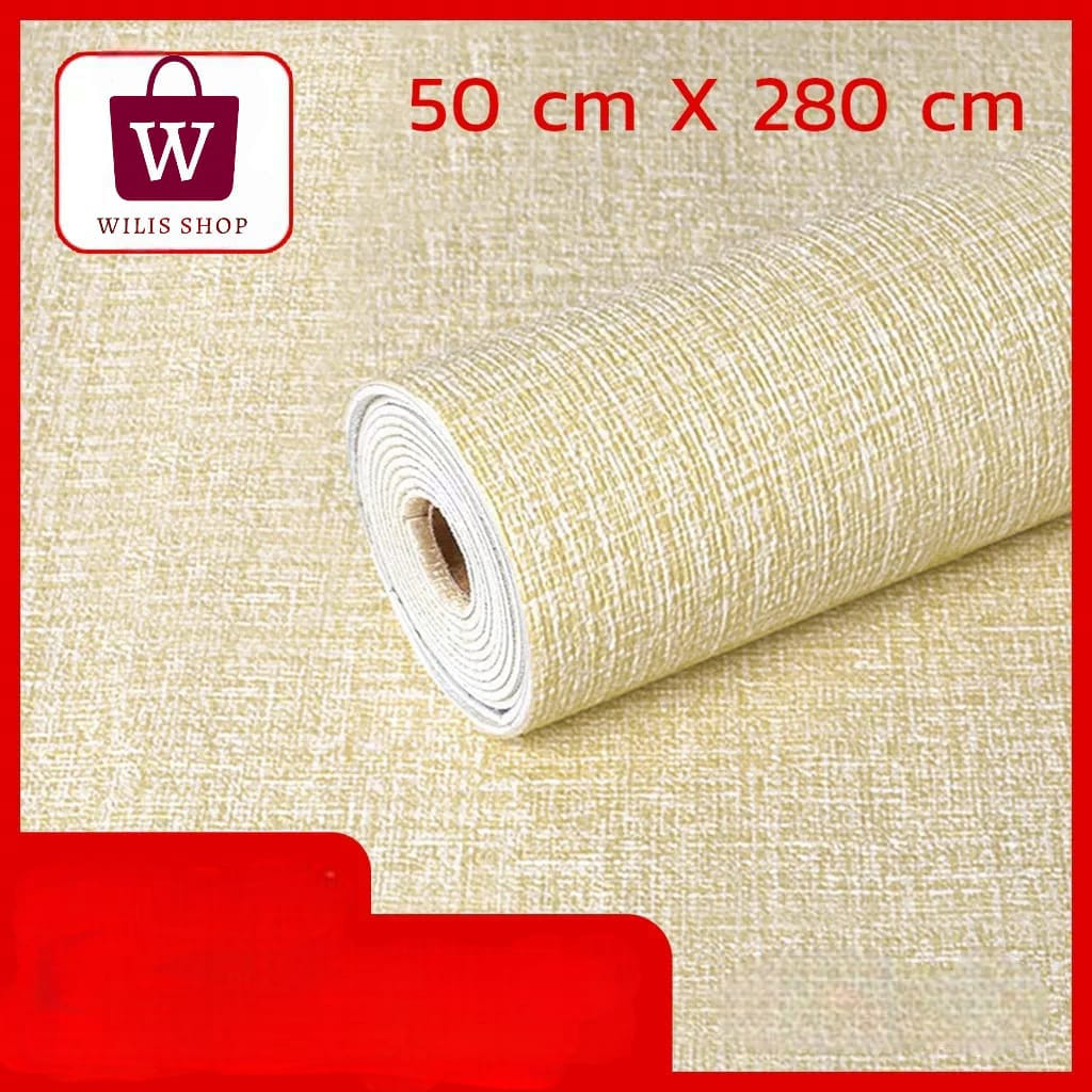 Jual Wallpaper foam Linen Roll Wallpaper Dinding form Dekorasi Kamar ...